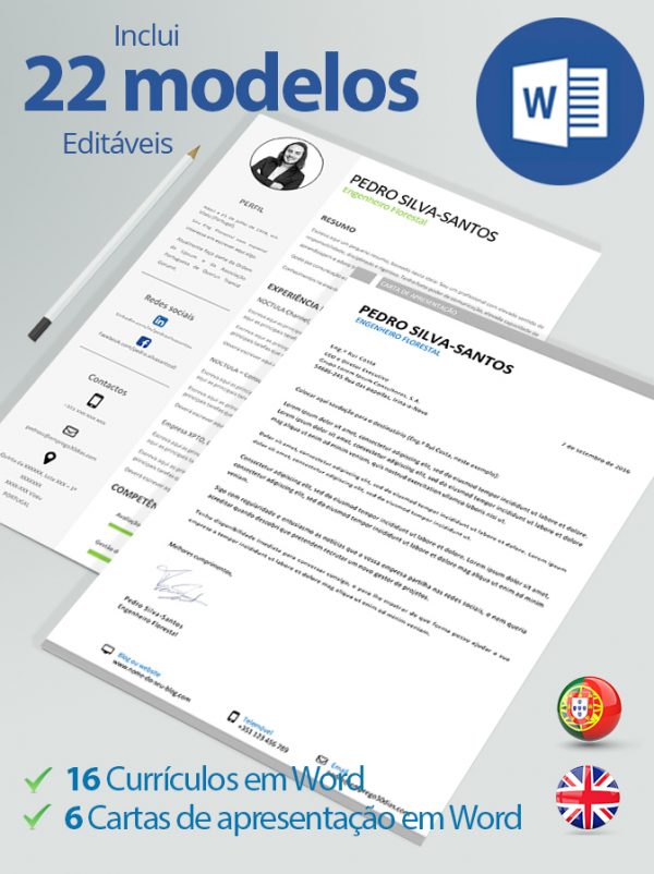 Os melhores modelos de currículo em formato editável - Pedro Silva-Santos