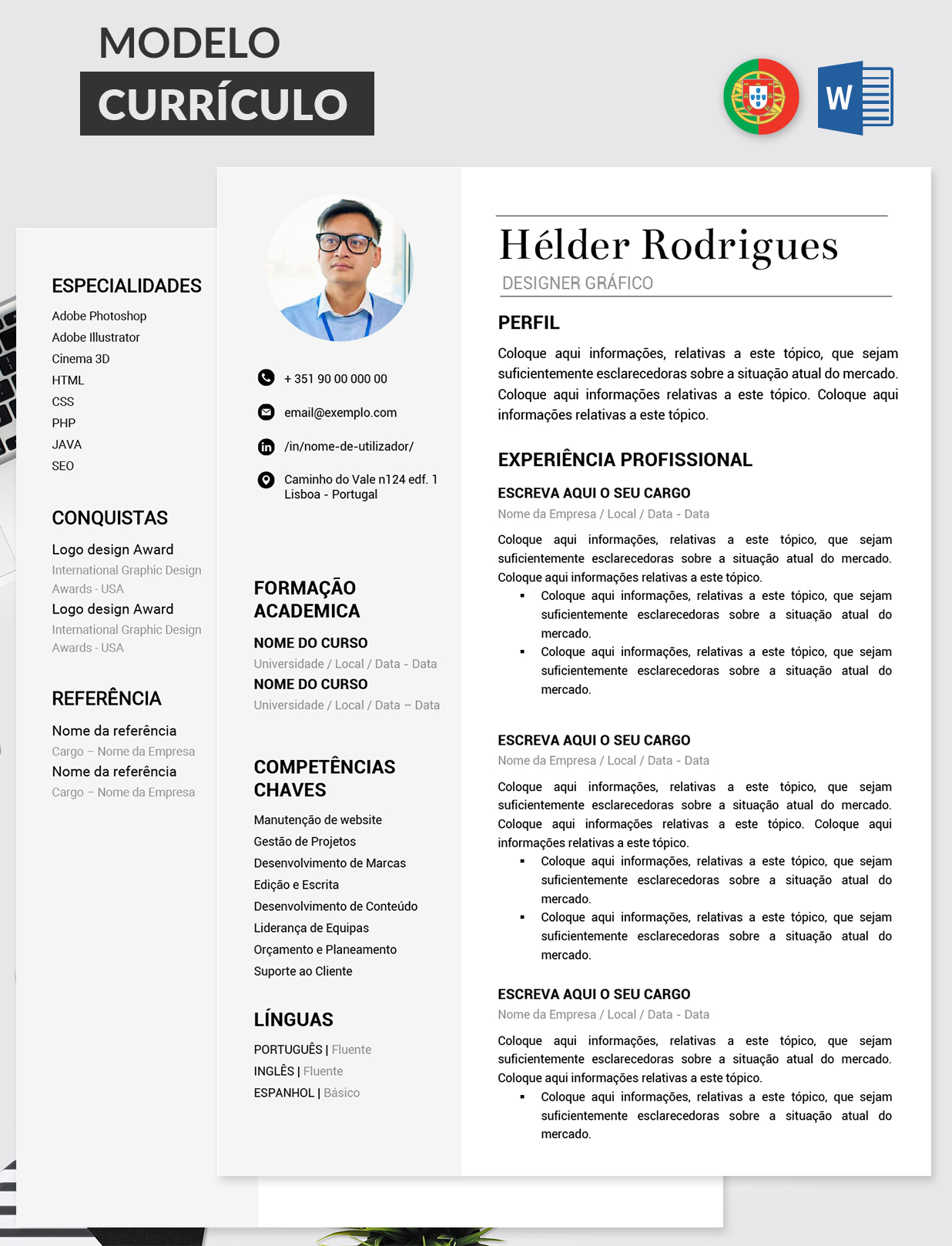 Os melhores modelos de currículo em formato editável - Pedro Silva-Santos